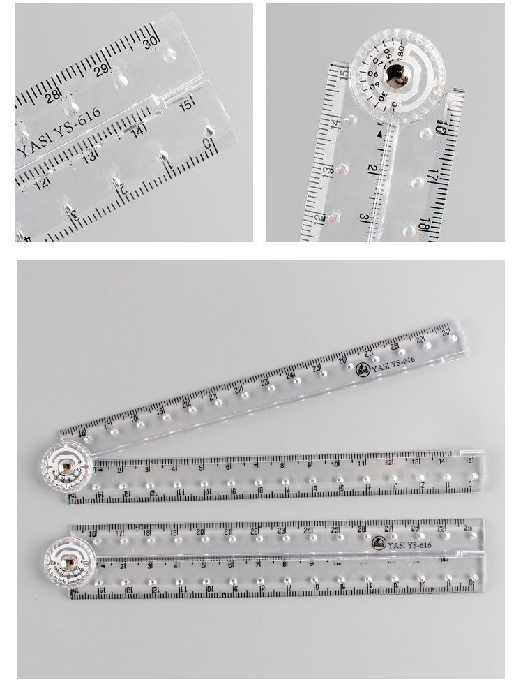 INS Minimalist Transparent Straight Ruler Scale 15cm / 18cm / 20cm ...