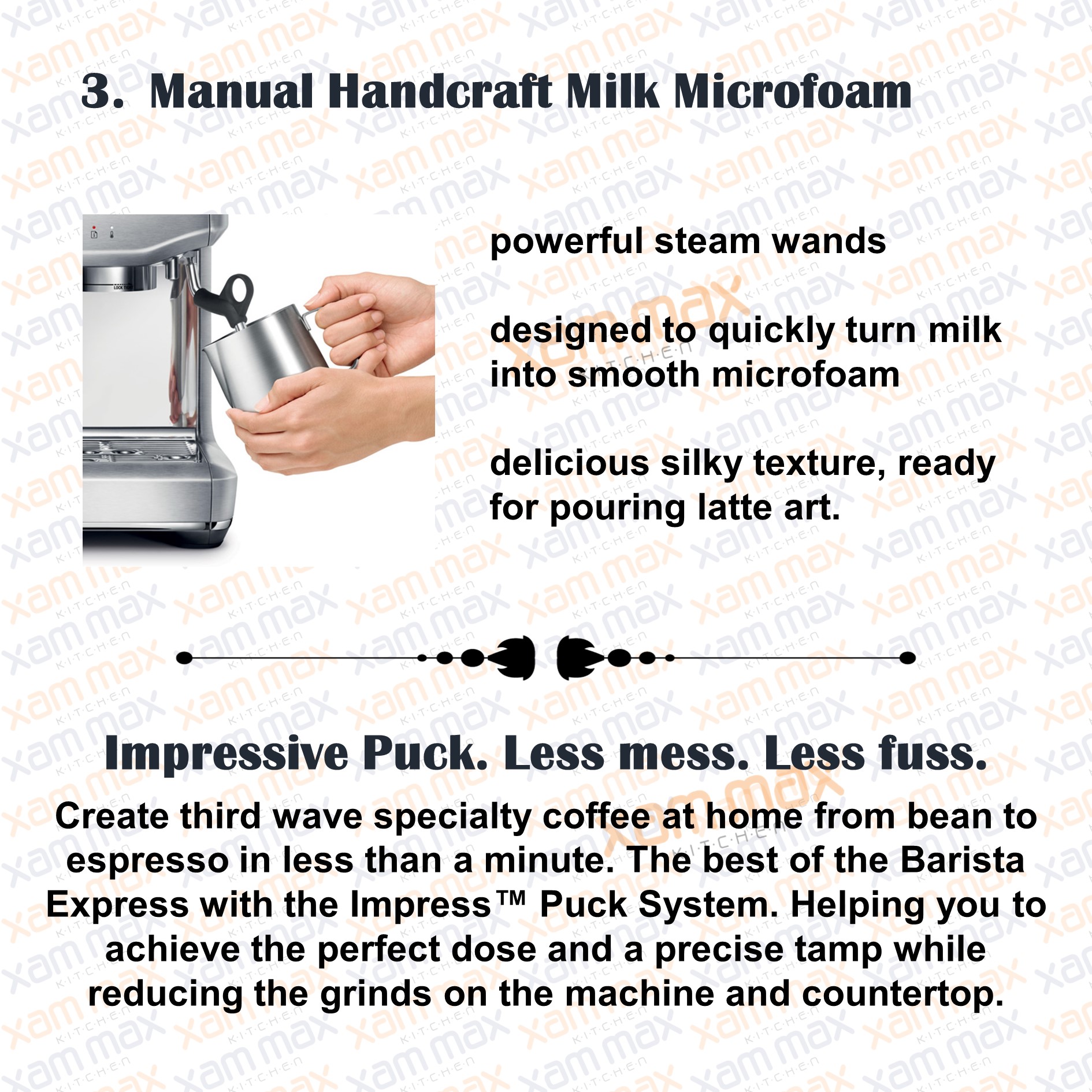 Breville BES876 Barista Express Impress Espresso Semi Auto Coffee ...