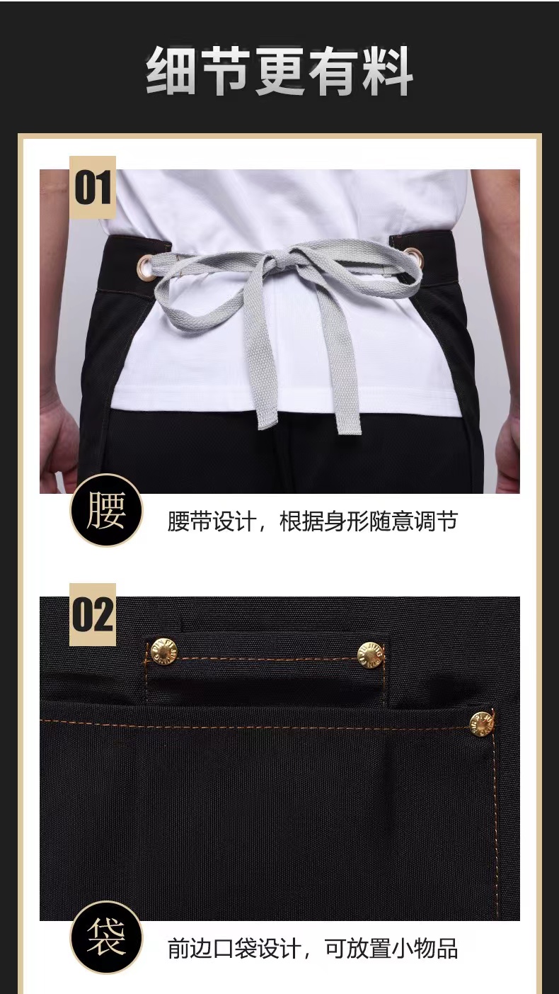 Half-length Kitchen Apron With Pocket Half Body Men Kitchen Cooking ...