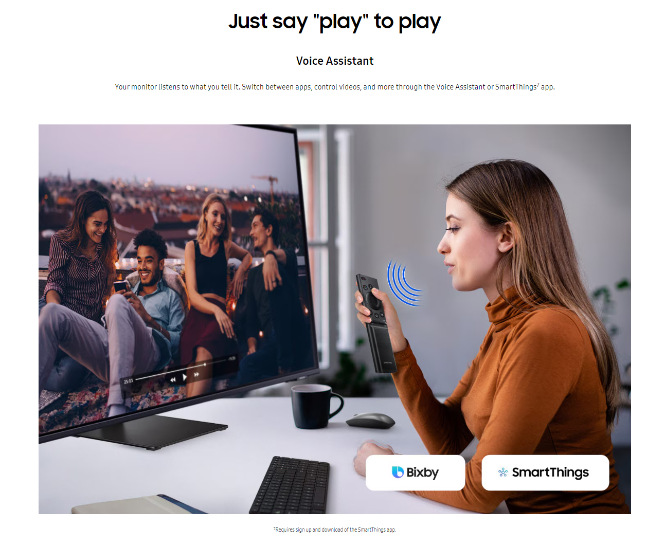 SAMSUNG 32" Smart Monitor M70A 4K UHD LS32AM700UEX | Shopee Malaysia