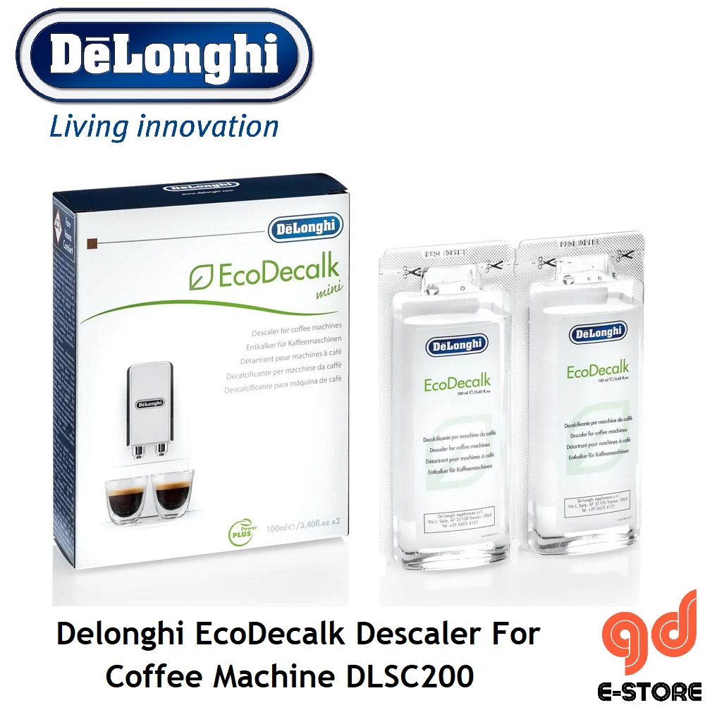 (In Store Pick Up Only) DeLonghi EcoDecalk DLSC200 Descaler 200ml Easy ...