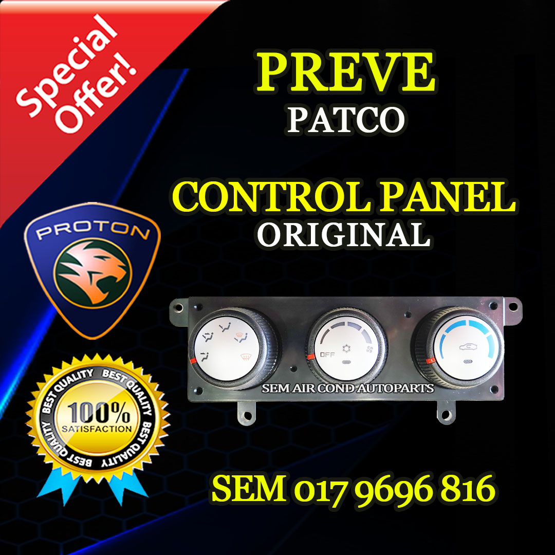 PROTON PREVE ORIGINAL PATCO CONTROL PANEL AIRCOND A/C SWITCH/ SUIS (CAR ...