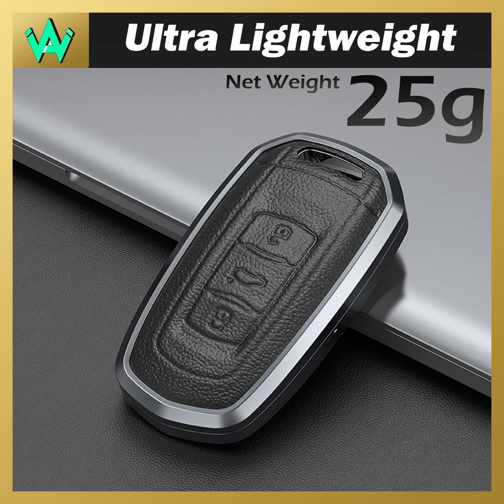 Proton X70 Premium Key Cover Aluminium Alloy Genuine Leather Cow Hide ...