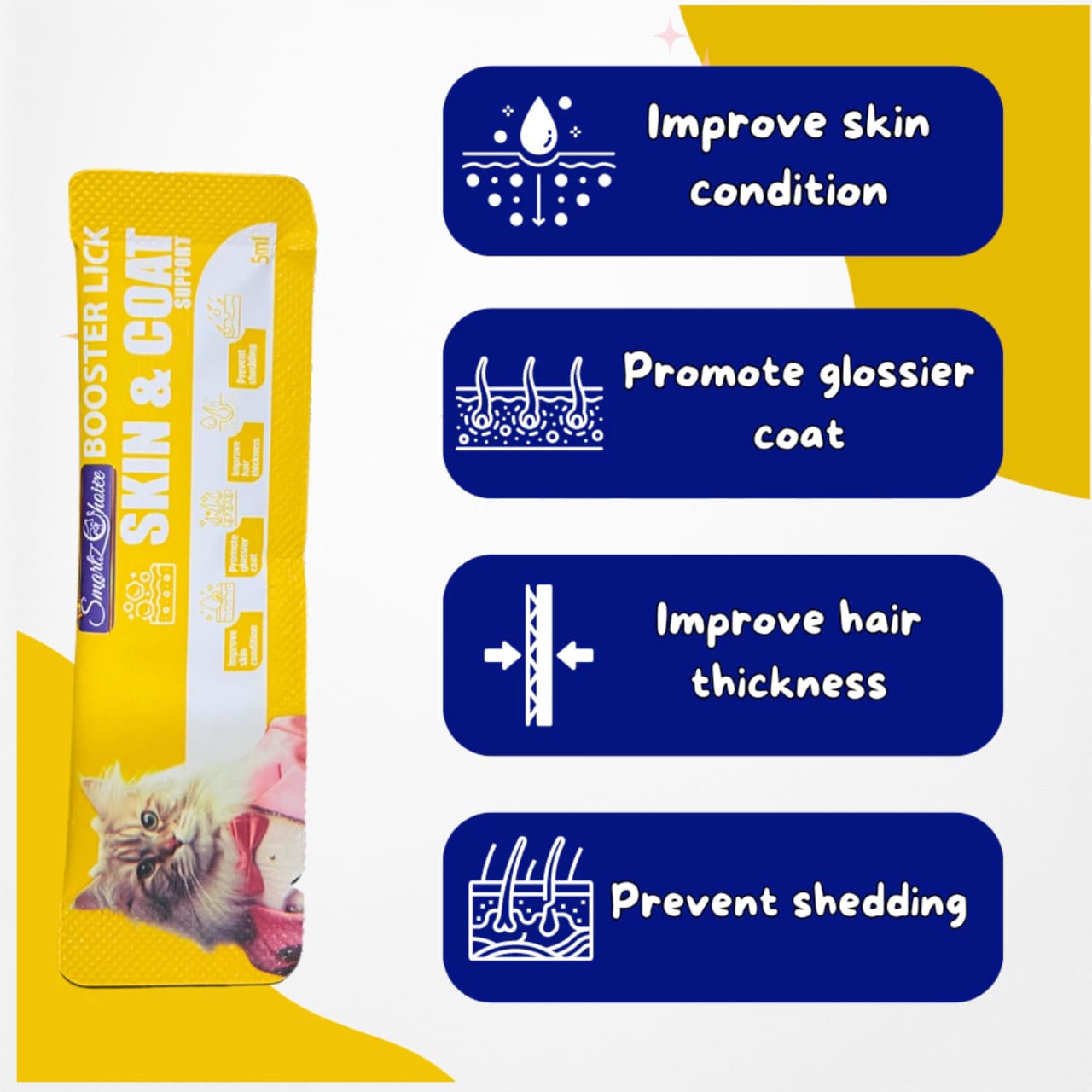 Smart Choice Cat Booster Lick Supplement Stick Vitamin Immune, Appetite ...