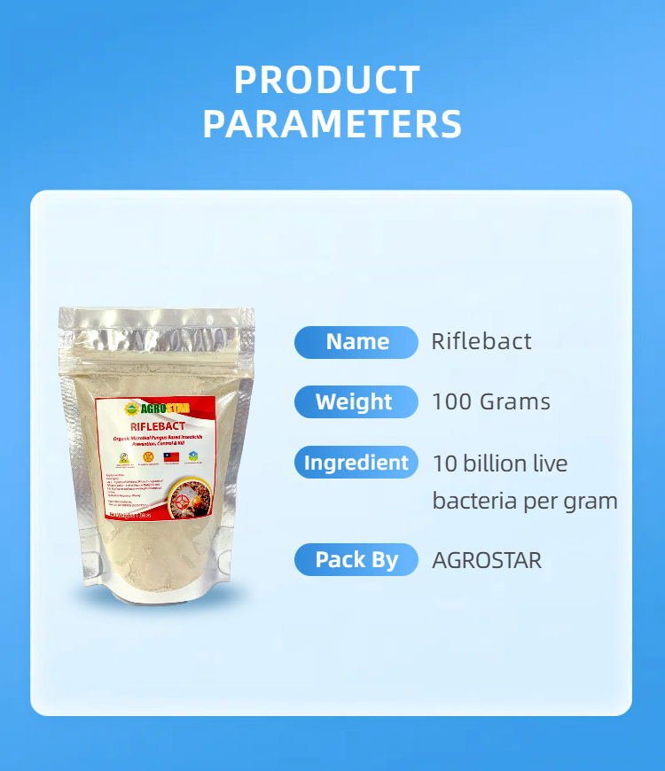 AGROSTAR Riflebact Organic Microbial Fungus Based Insecticide Parasitic ...
