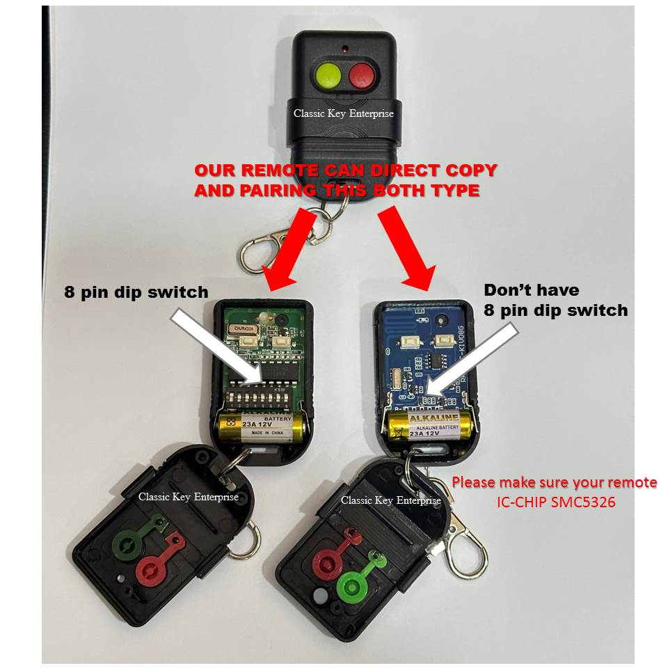 Auto Gate Remote Control Copy Clone Type Duplicator (Frequency 330mhz ...