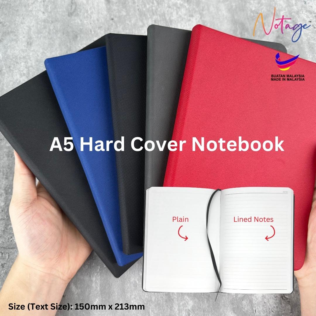 A5 Journal Sketching Writing Notebook PU Leather BUJO Plain Lined Noted ...