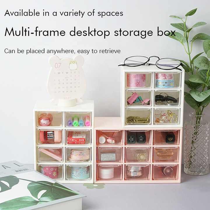 9 Slot Grid Drawer Desk Organizer Drawer Grid Mini Drawer Storage ...