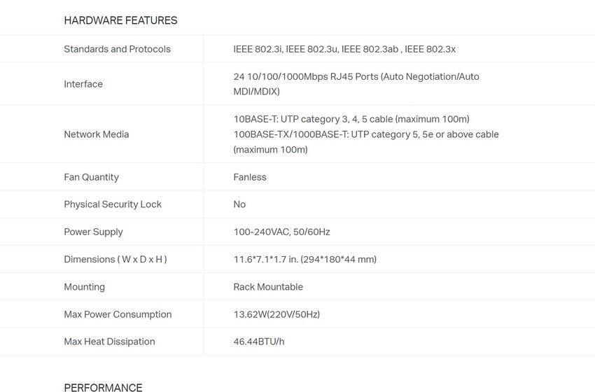 TP-LINK Tplink 24 Port Gigabit Desktop Switch RJ45 LAN Network 13 Inch ...