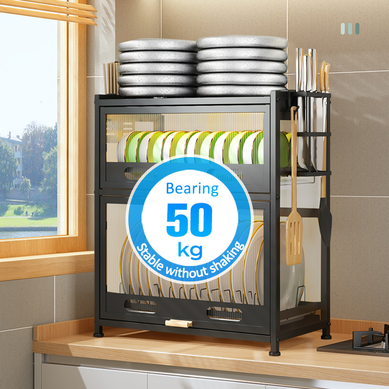 GSlife 2/3 Tier Dish Drying Rack Rak Pinggan Mangkuk Dish Rack with ...