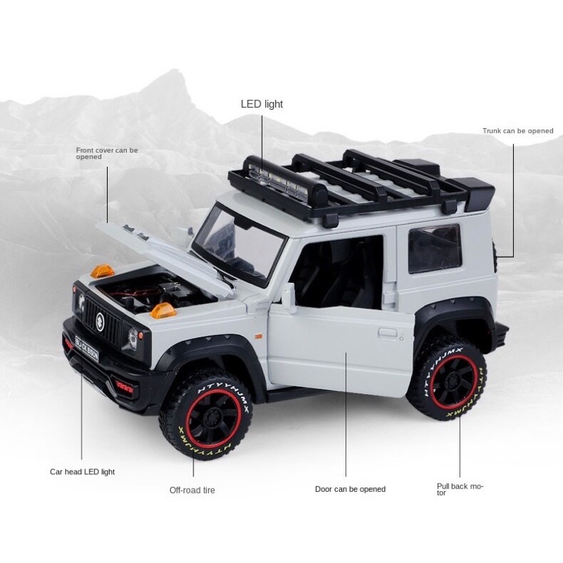 SUZUKI JIMMY Model Kereta 1:18 Scale Alloy Diecast Model Vehicle Car ...