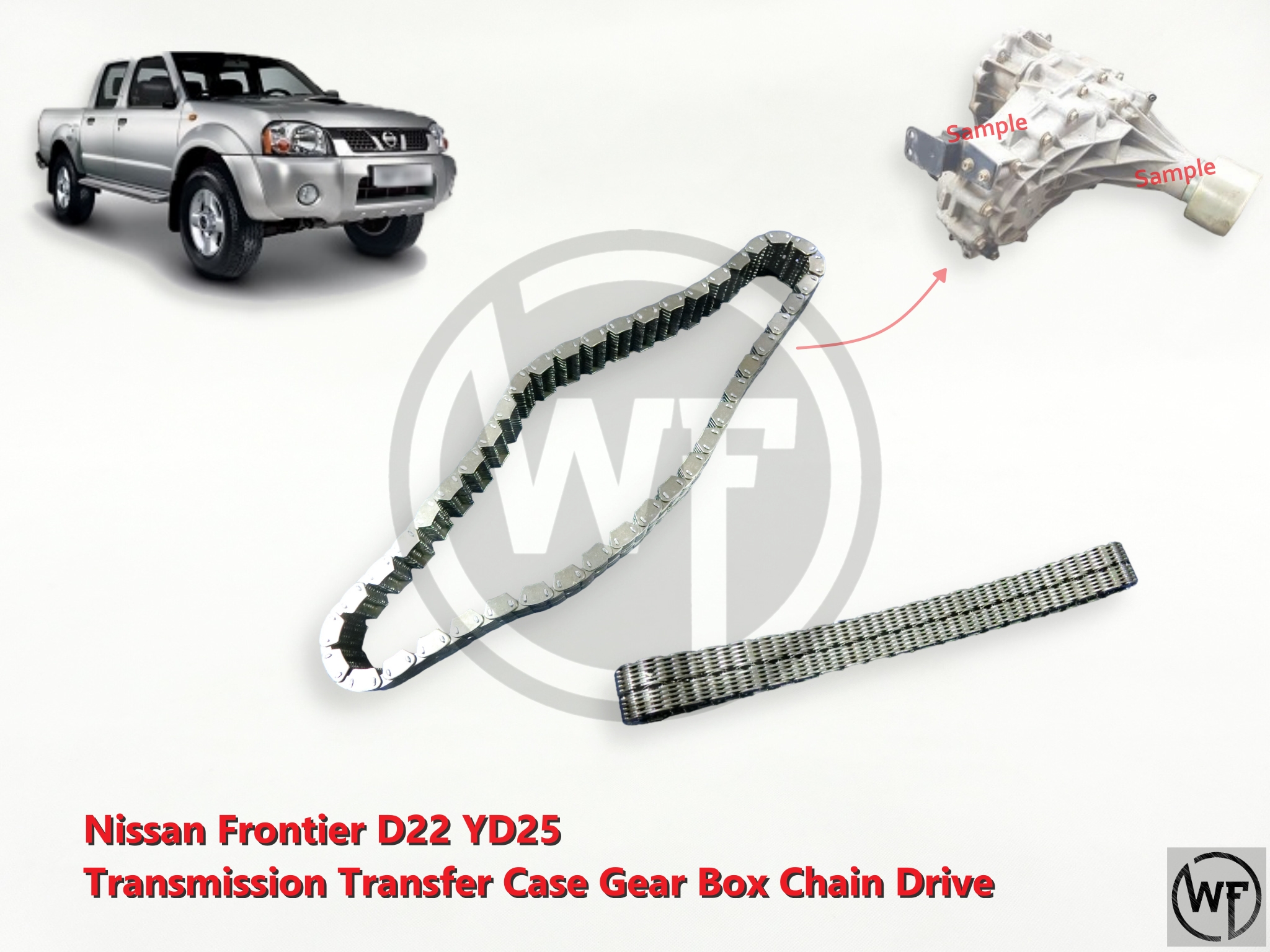 Nissan Frontier D22 YD25 4WD Transmission Transfer Case Gear Box Chain ...