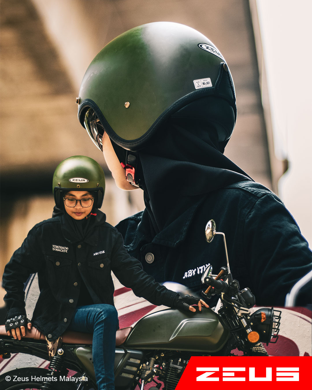 ZEUS HELMET CLASSIC RETRO ZEUS 388 WITH DOUBLE VISOR | Shopee Malaysia