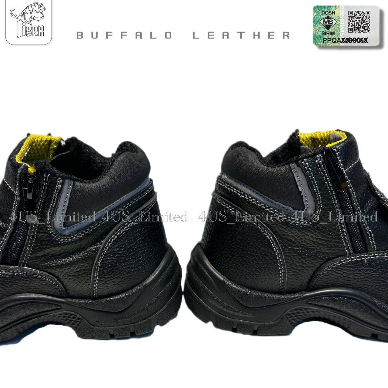 LIGER LG-66 Zip-up 5.5” Ankle Cut Boots (Sirim&Dosh) Kasut Safety Boots ...