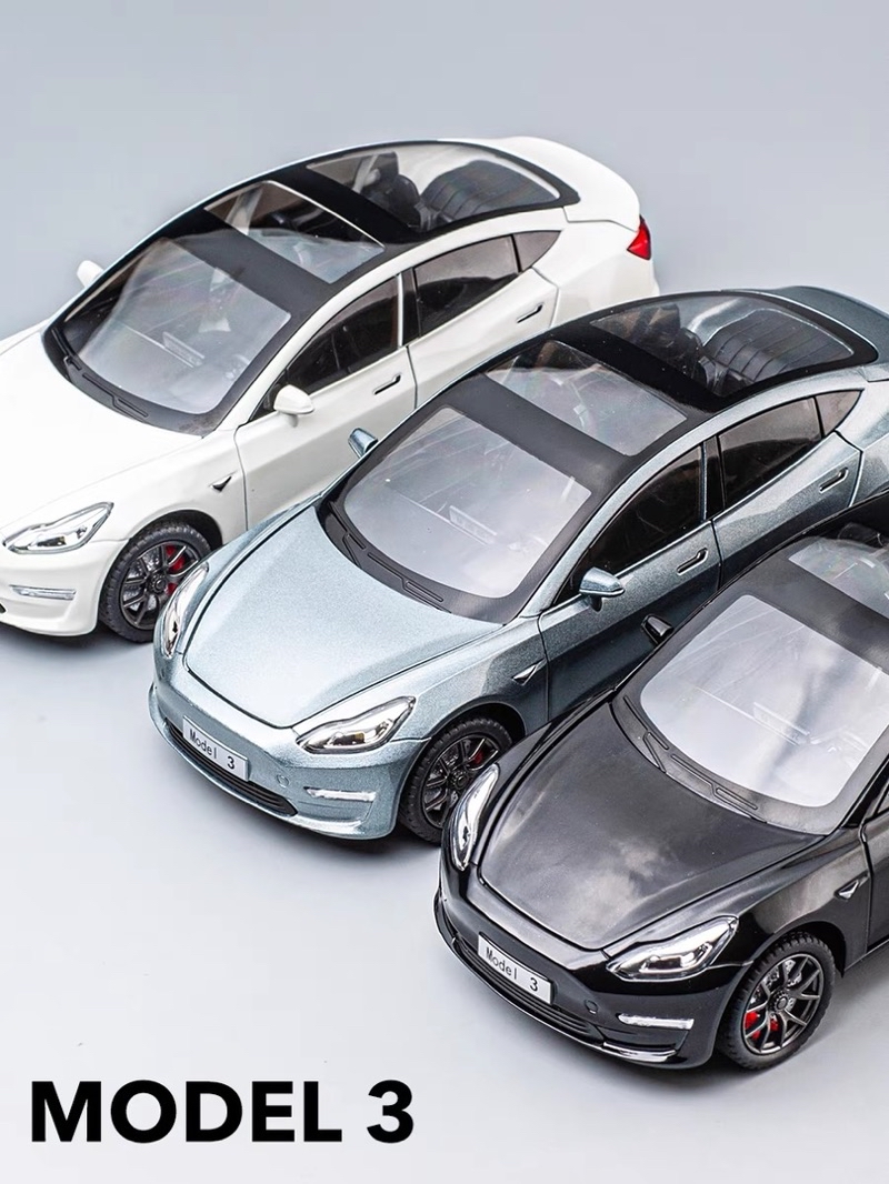 FEO 1/24 1/32 Tesla Model 3 Diecast Car Model Alloy Car Diecast Model ...