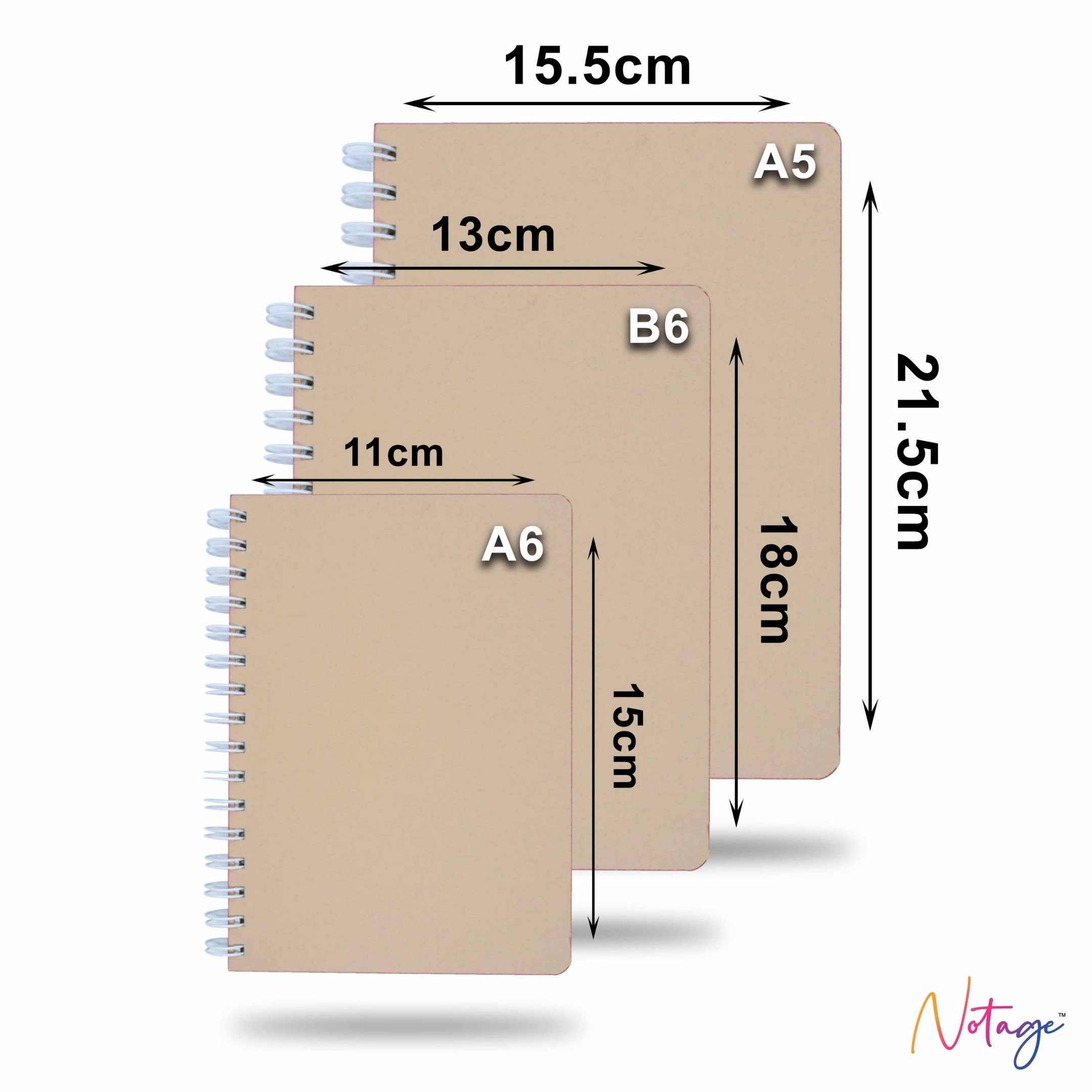 Hard Cover Lined Notebook A5 B6 Minimalist Notebook Wire-O Binding ...