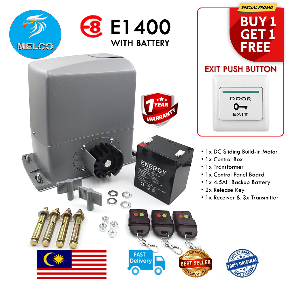 Limited Offer E8 E1400 BUILT-IN DC MOTOR SLIDING AUTO GATE SYSTEM (600 ...