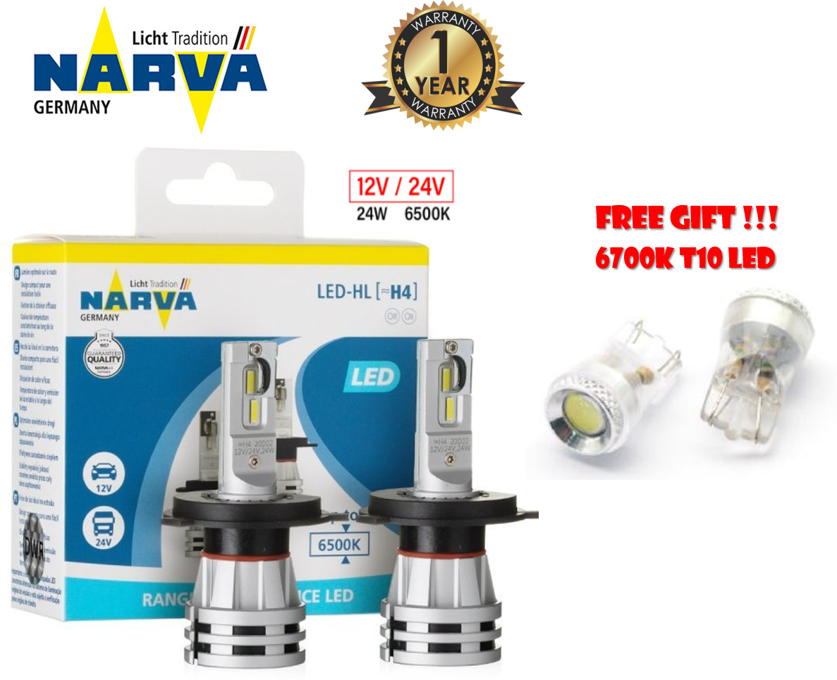 SIRIUS / Narva Range Performance LED H1 H3 H4 H7 H8 H11 HB4(9006) HB3(9005) 9012(HIR2) H16 6500K ...