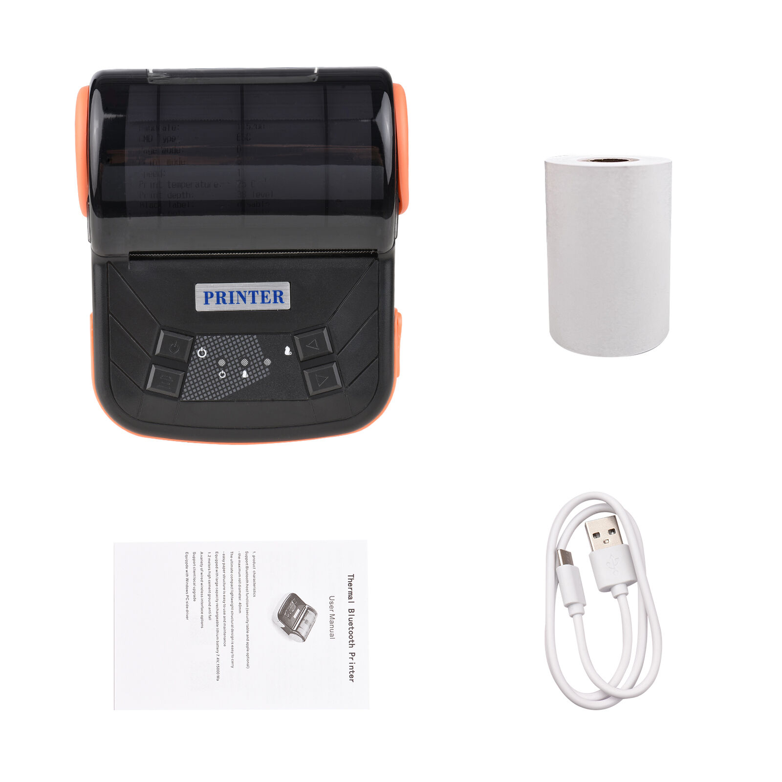 Bluetooth Thermal Receipt Printer 80mm 3inch SRS POS System Billing ...