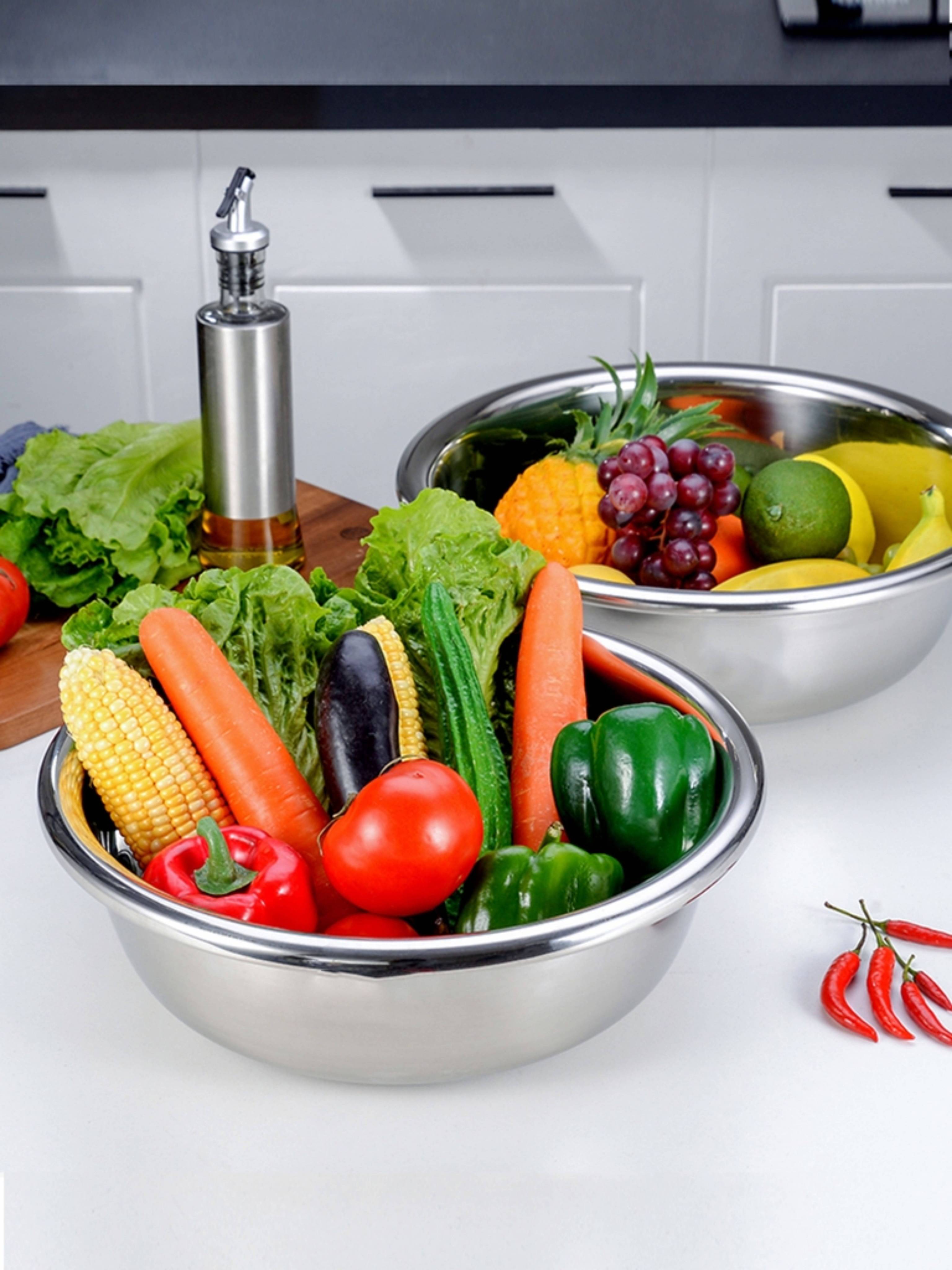 BESEN KELULI TAHAN KARAT / Stainless Steel Basin 42cm-67cm/Basin Basuh ...