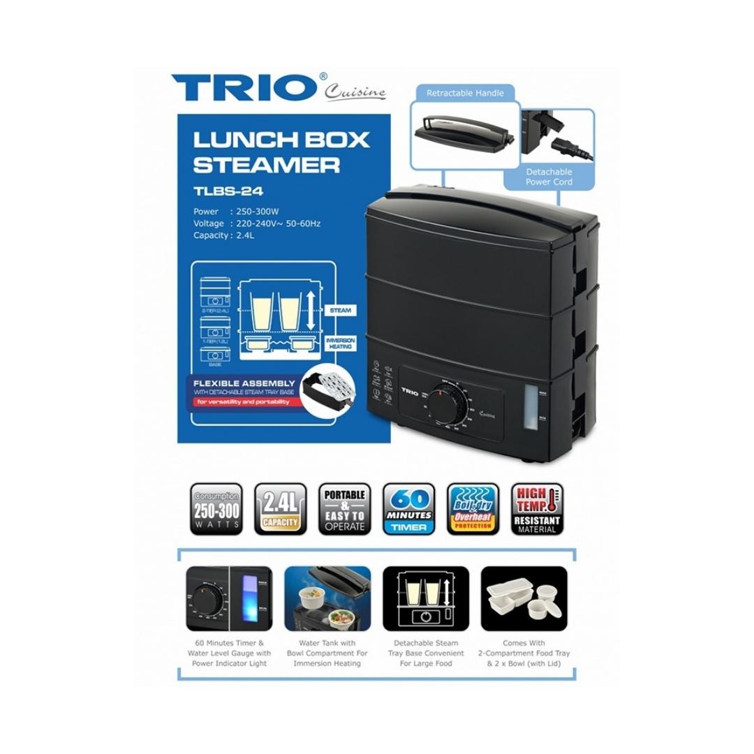 Trio Lunch Box Steamer TLBS-24 (2.4L) / Faraday 0.8L Lunch Box FLB-08 ...