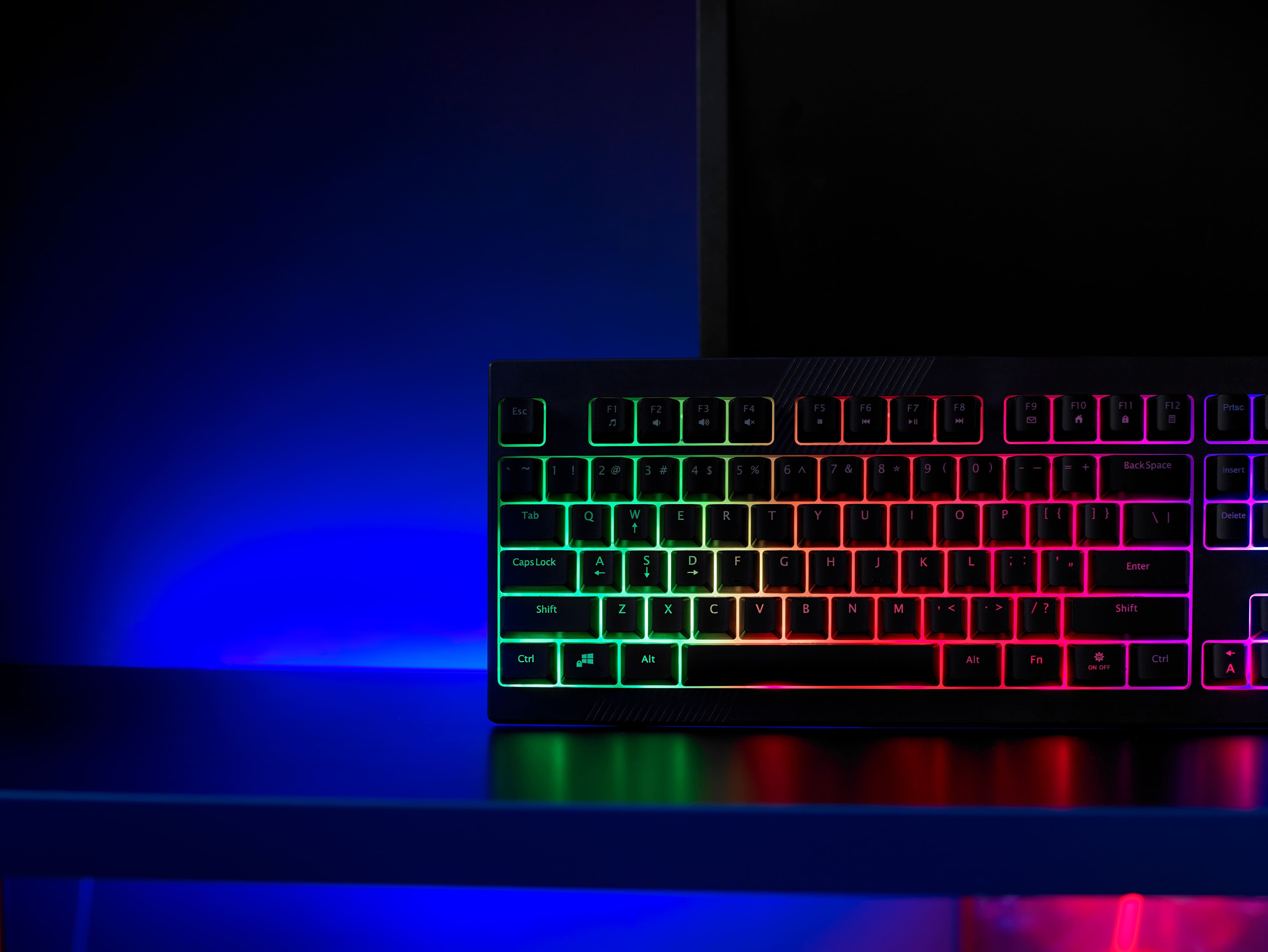 Rapoo V50S Mixed-Color Backlit Gaming Keyboard USB Wired 104 Key Keyboard - 3 Years Warranty ...