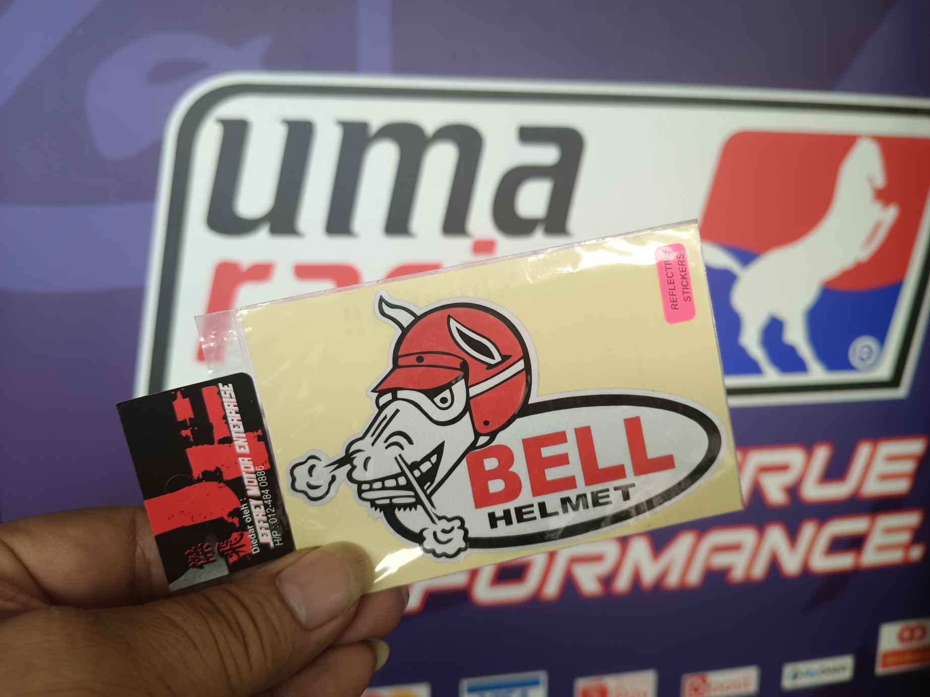 Sticker Bell Overlap Cutting Sticker Reflective | Shopee Malaysia