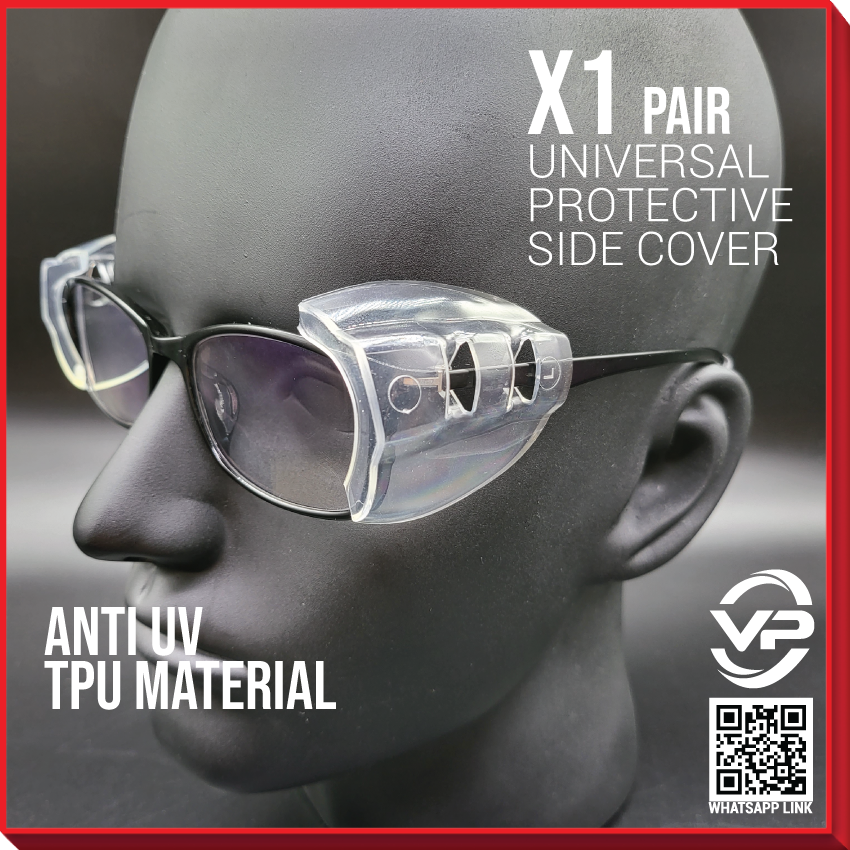 SAFETY PROTECTIVE SIDE COVER SHEILD FOR GLASSES EYE PROTECTION TPU ...