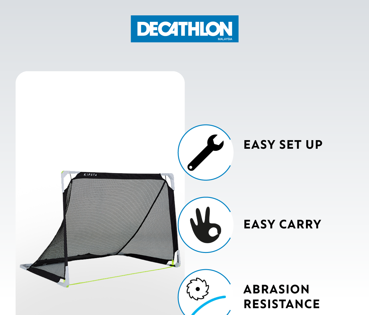 Decathlon Football Goal Kage (Easy Carry) - Kipsta, Easy Assemble, Easy ...