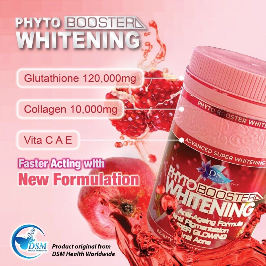 DSM PHYTO BOOSTER WHITENING COLLAGEN PINK [100% ORIGINAL HQ] | Shopee ...
