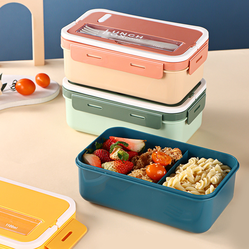 𝗟𝗘𝗔𝗞𝗣𝗥𝗢𝗢𝗙 》 Japanese Bento Lunch Box Set Airtight Tupperware Food ...