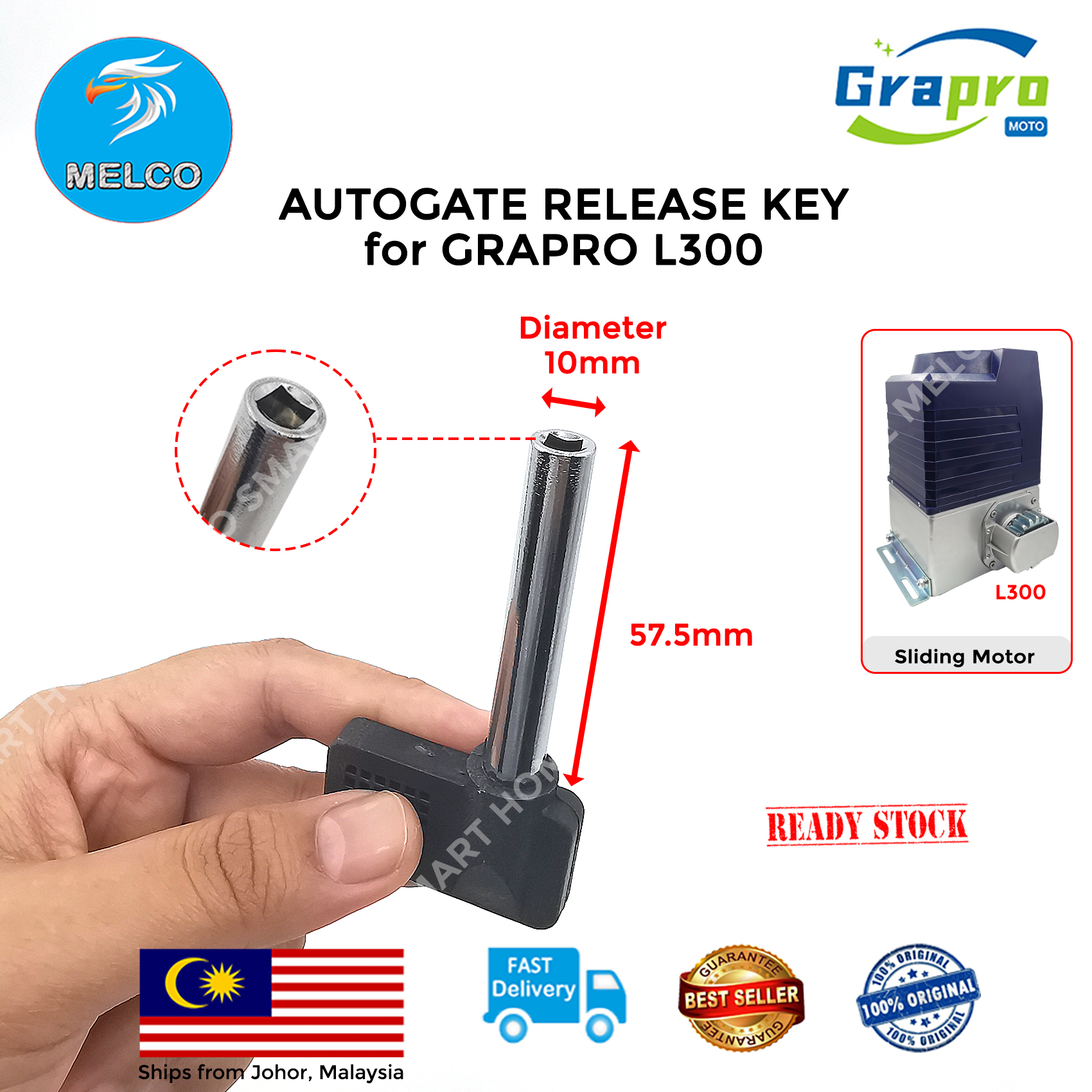 Autogate Motor Release Key Dc Sliding Motor | Shopee Malaysia