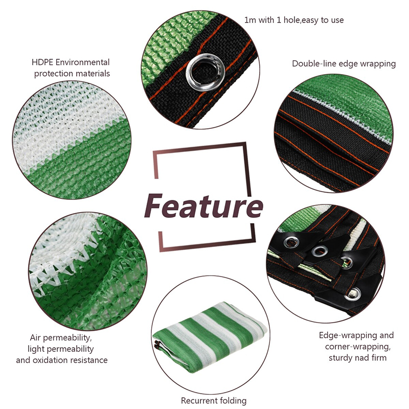 Jaring Hitam Sun Shade Net Anti-UV Awnings Shade Sail Garden Shade ...