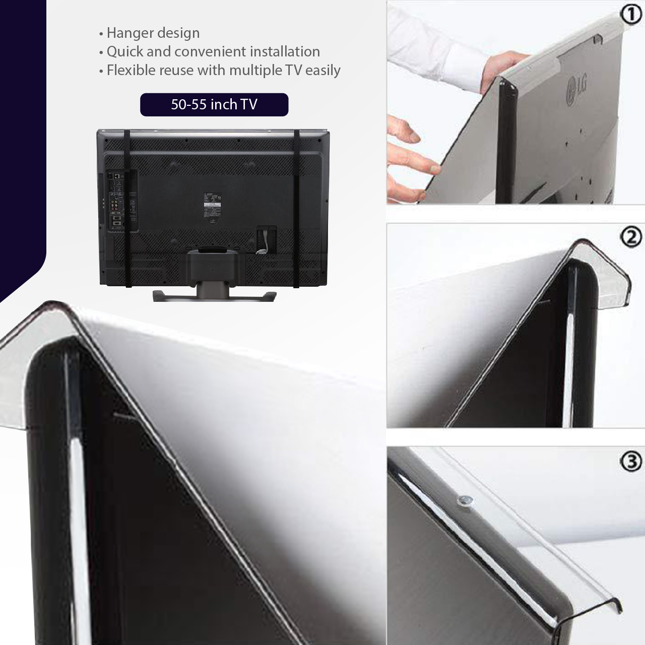 TV Cover & Monitor Cover Anti-blue Light Acrylic Hanger Screen ...