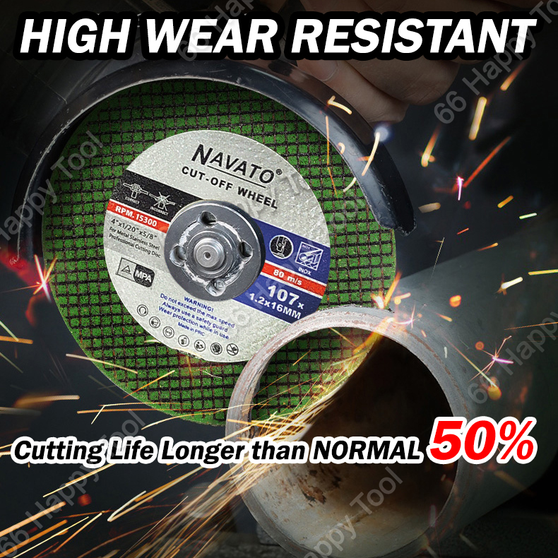 107mm 4" Stainless Steel Cutting Disc 50pcs Navato Angle Grinder Wheel ...