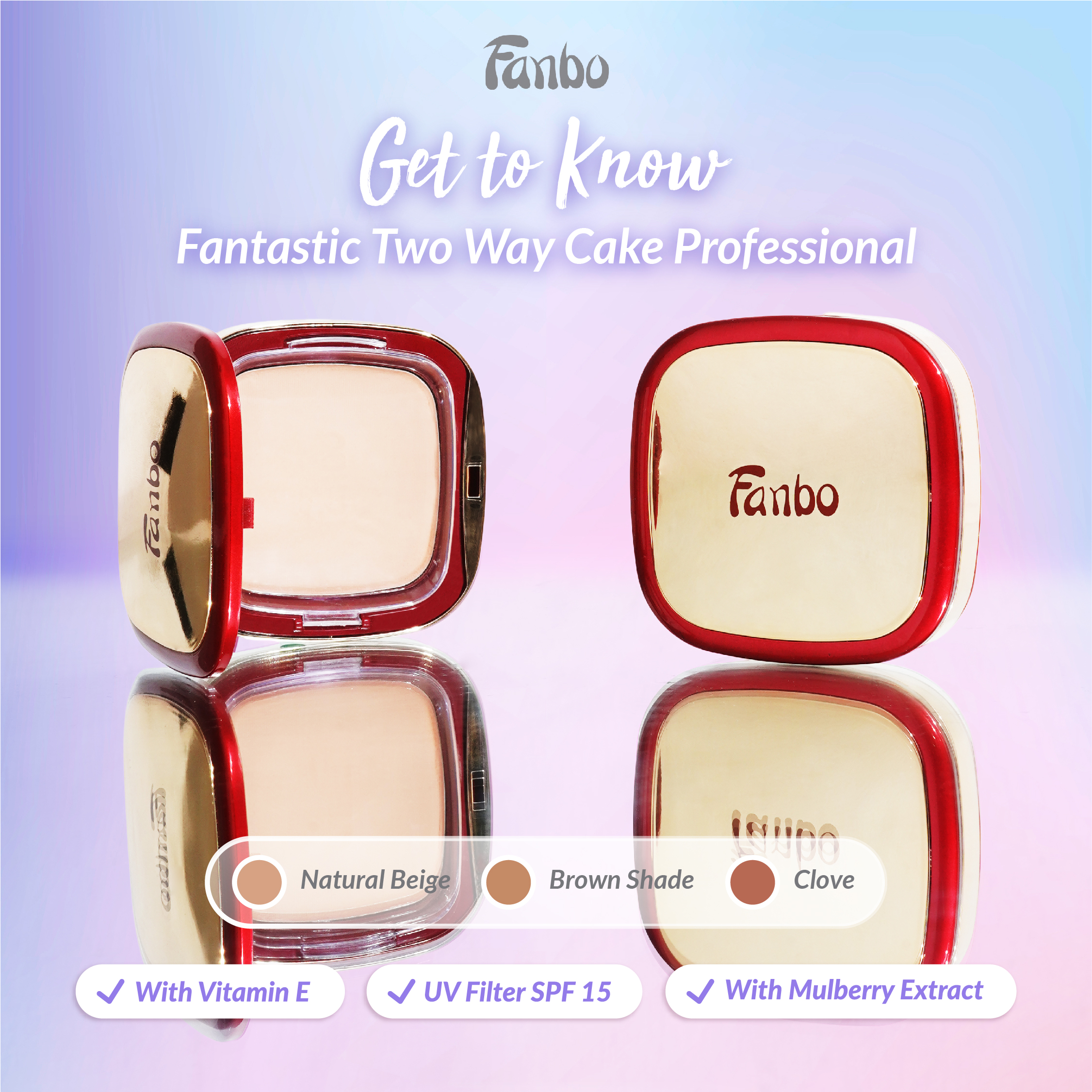 FANBO Fantastic Two Way Cake Professional (For Make Up Artist) 13.8g ...