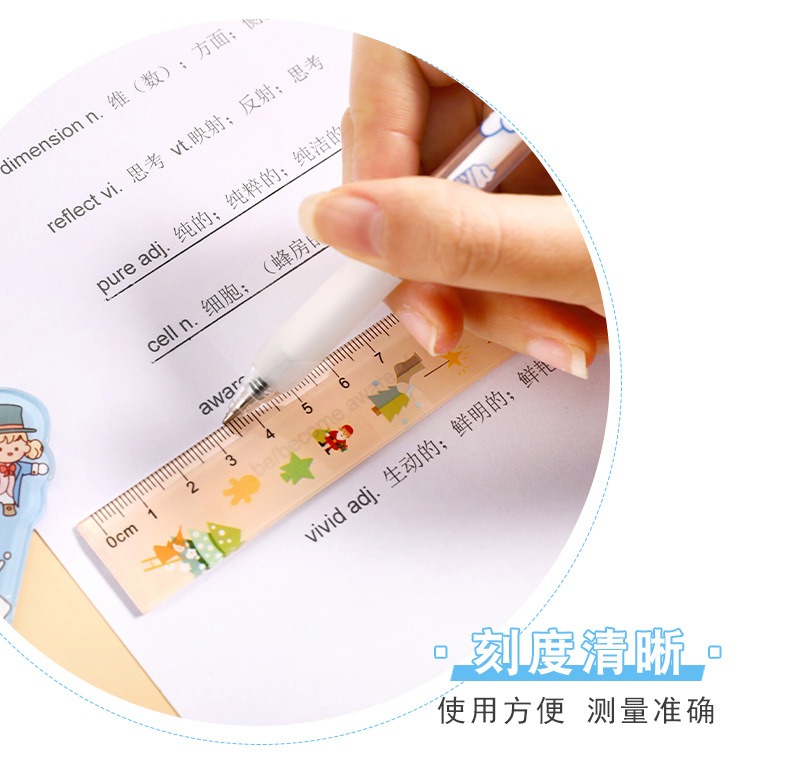 BoZhiJin R-0124 Ruler 15CM Cute Cartoon Design Measuring Ruler Office ...