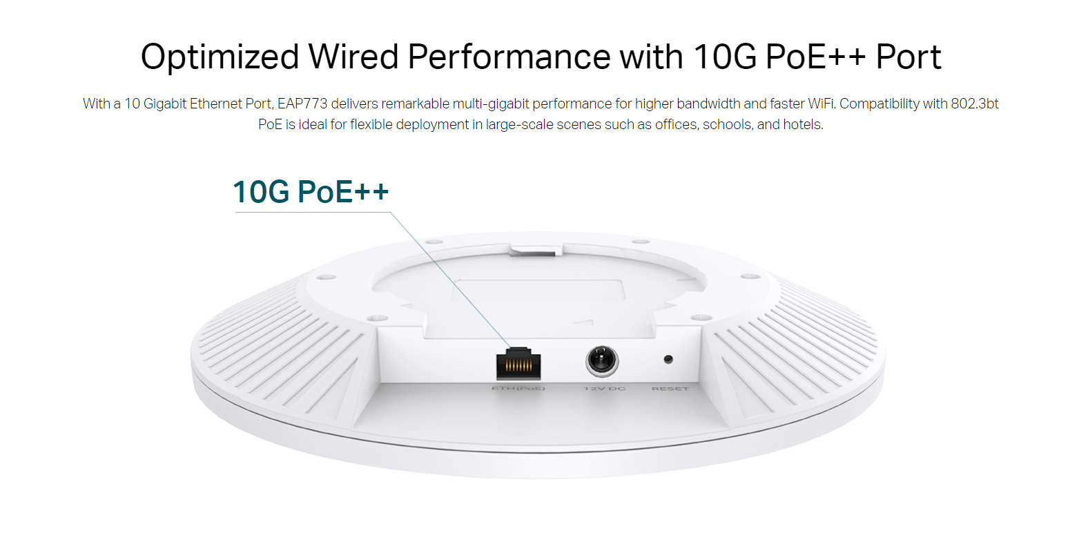 TP-LINK Tplink BE11000 Ceiling Mount Wi-Fi 7 Access Point 6 GHz 2× ...