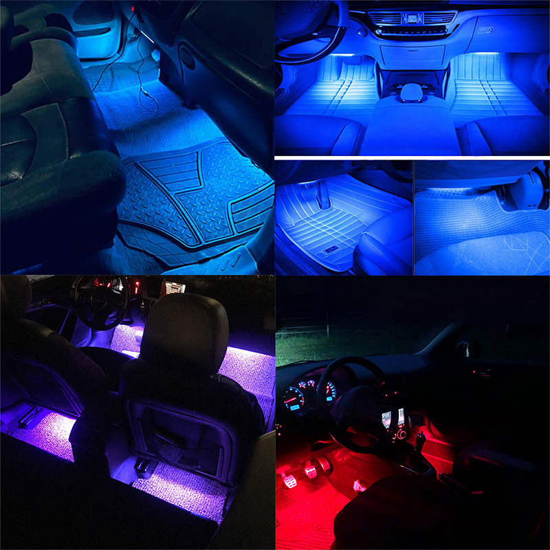 MKZCAR Led Bawah Kaki Car Led Light Lampu Kaki Kereta Rgb Light Lampu ...
