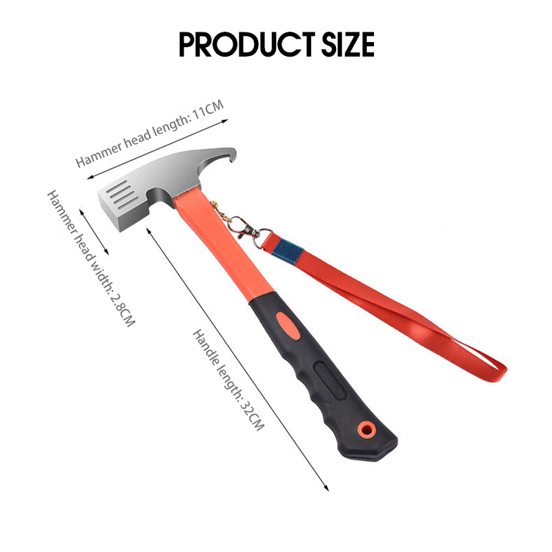 Camping Hammer Outdoor Tent Pegs Hammers Multifunction Tent Awning ...