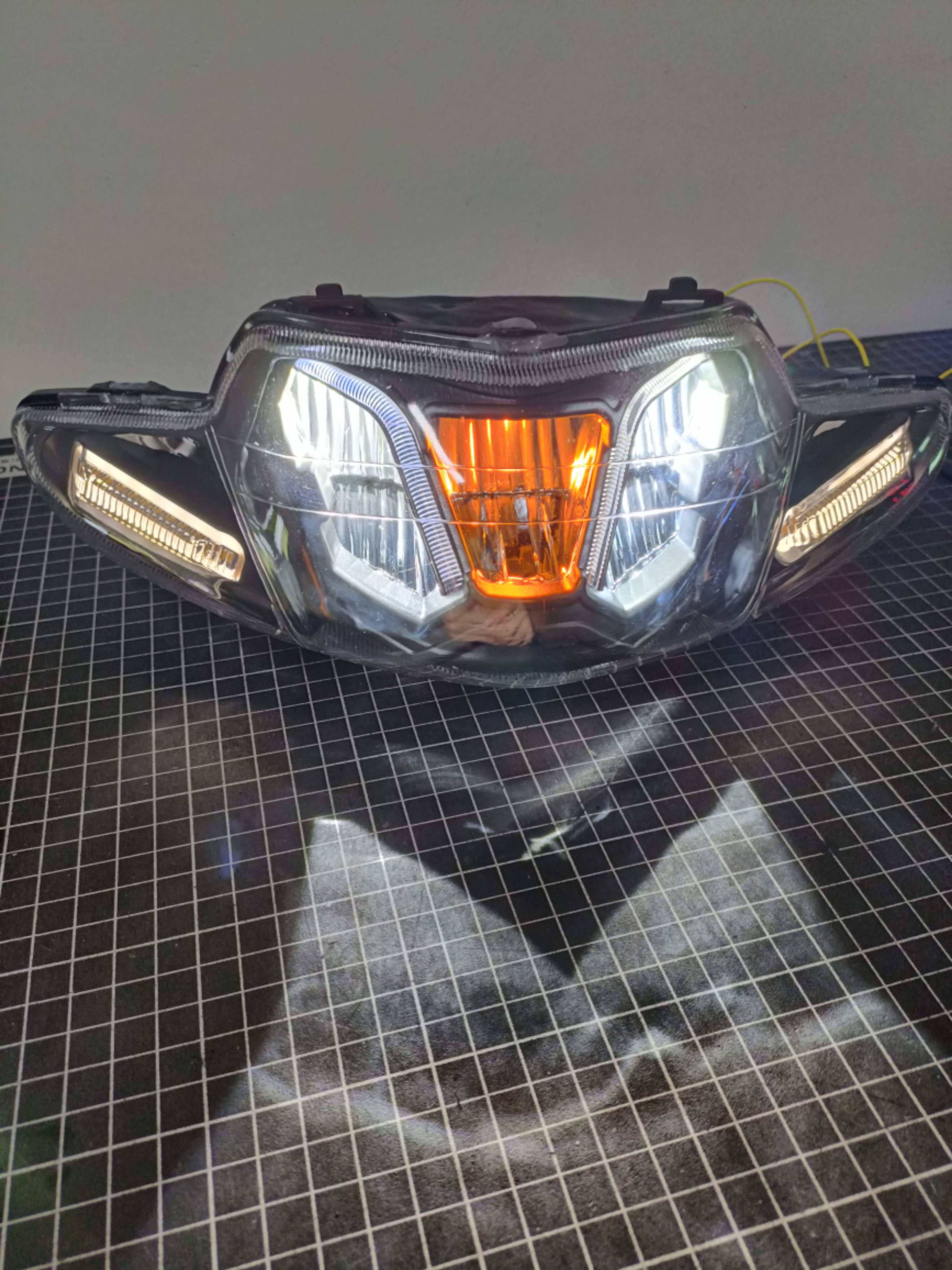 HONDA WAVE 100 WAVE100 HEAD LAMP LED HEADLAMP CUSTOM ZHIPAT LAMPU DEPAN ...