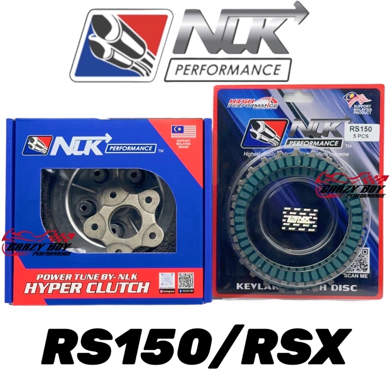 NLK PERFORMANCE HYPER CLUTCH FULL SET Y15ZR LC135 4S LC135 5S RS150 RSX SRL115 FI HYPERCLUTCH ...
