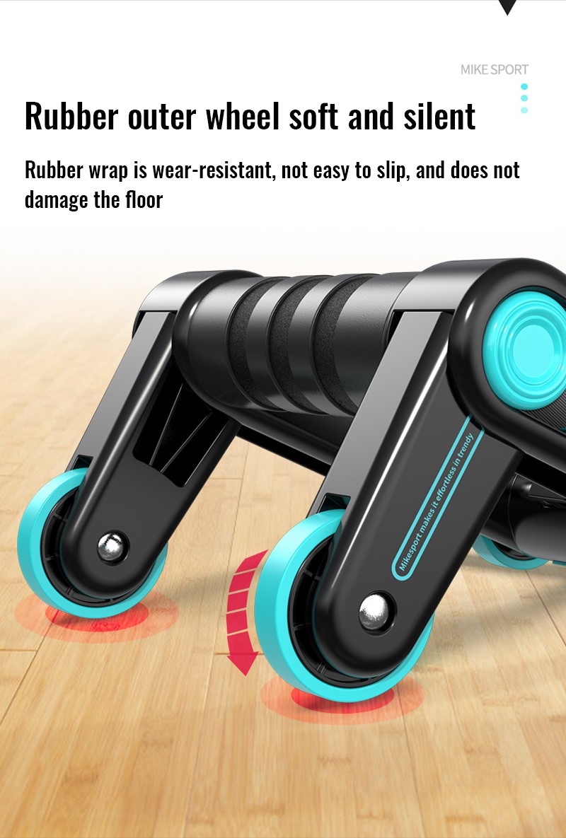 3H Fitness 3in1 4 Wheels Multifunction Ab Roller Wheel 6 Packs ...