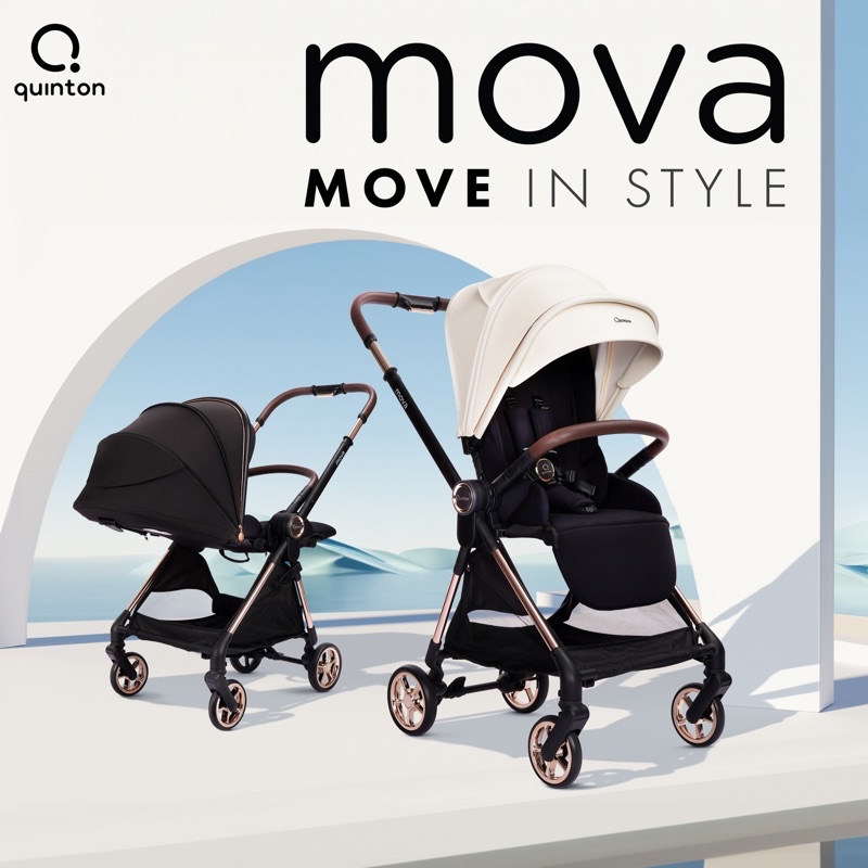 (FREE SHIPPING) Quinton Mova Premium Stroller Reversible 2 Way Facing ...