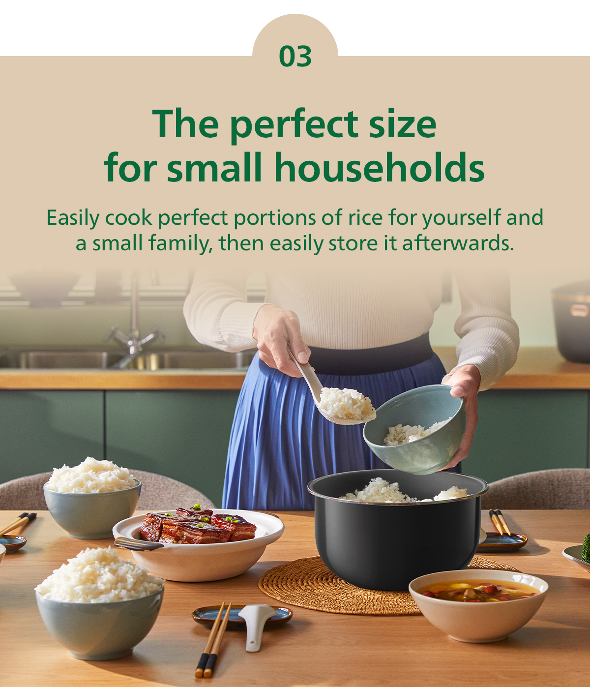[ FREE SHIPPING ] Philips 3000 Series Digital Mini Rice Cooker (0.85L ...