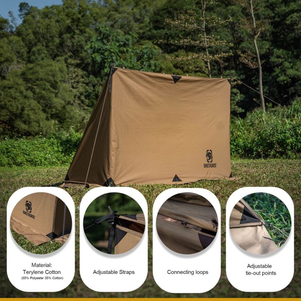 OneTigris Bullbat T/C Camping Tarp | Shopee Malaysia