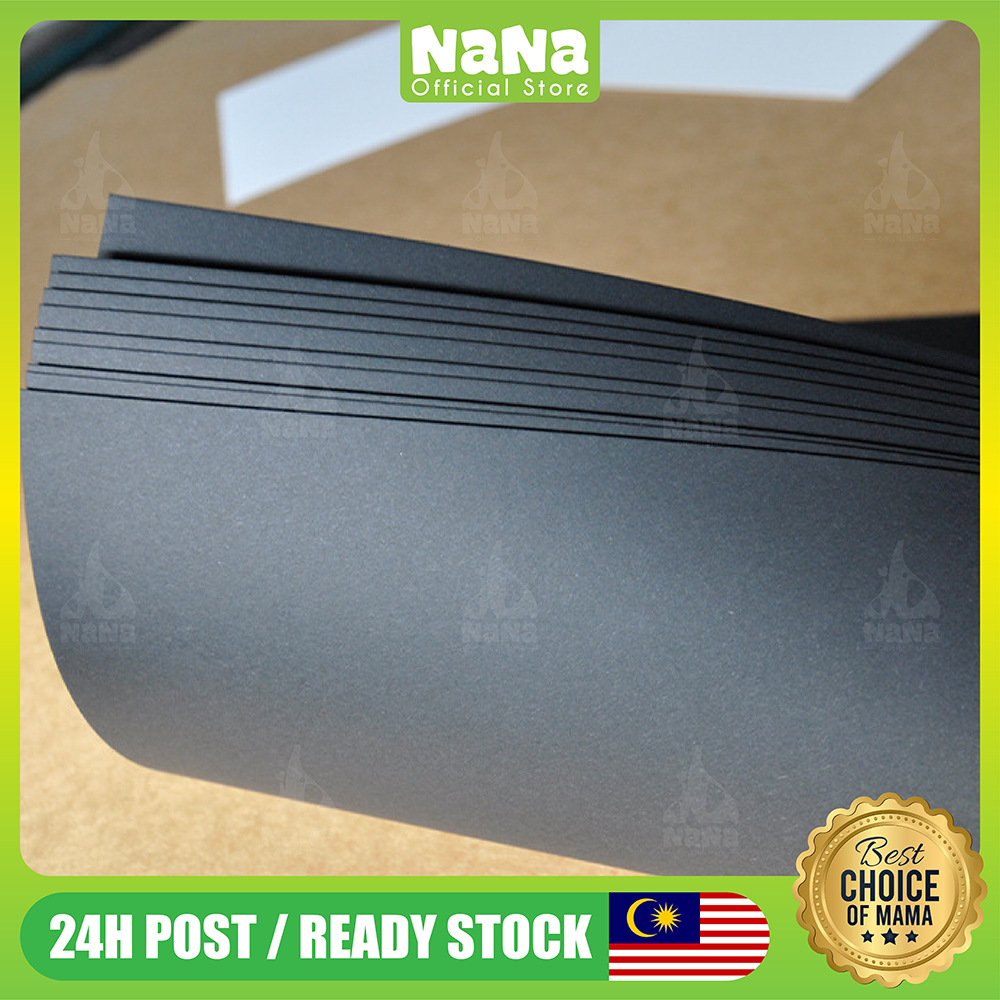 NANA A4 Color Paper Extra Thickness Milky White Black Kraft Brown ...