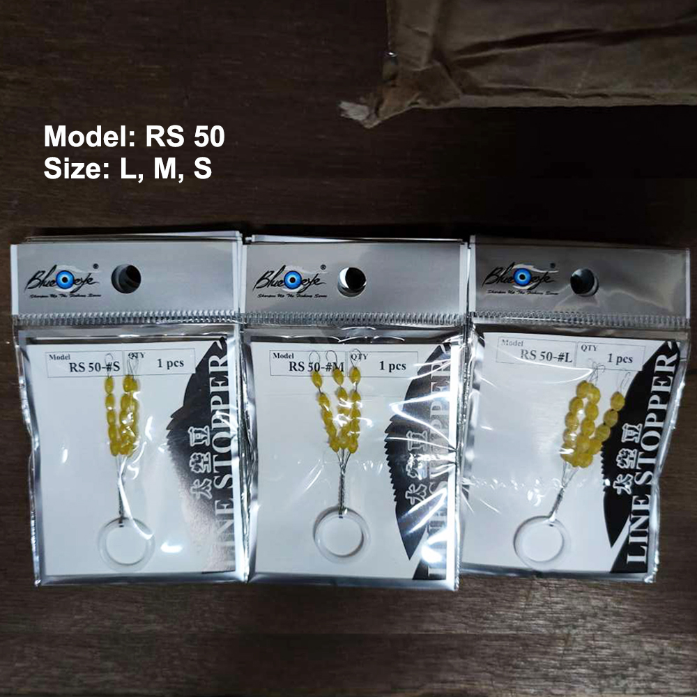 Blue eyes Line Stopper Float Rubber Stopper Fishing Bobber Space Beans ...