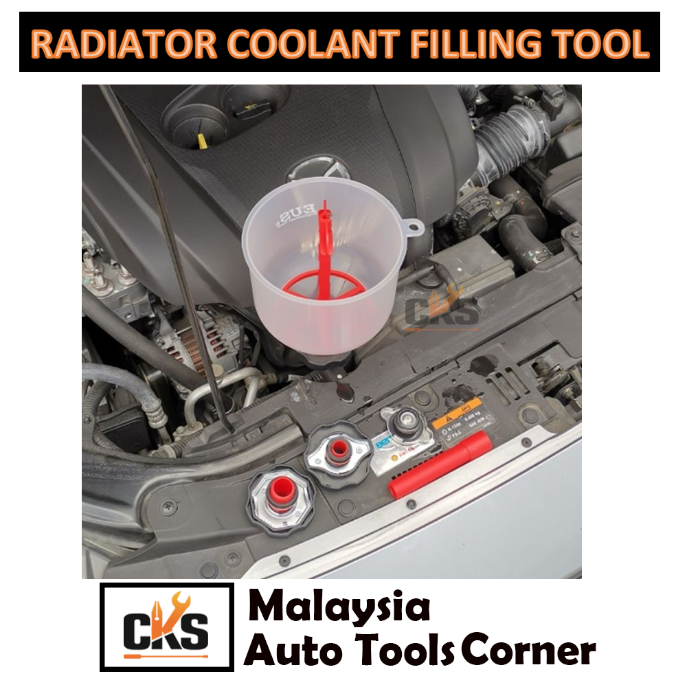 Universal Radiator Coolant Filling Tool Radiator Bleeder Coolant Funnel ...