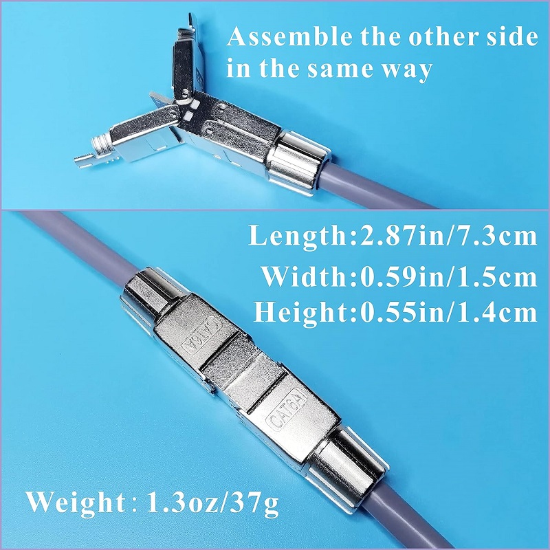 Cat6a Cat7 Cable Extender Junction Adapter Connector Box RJ45 Lan Cable ...